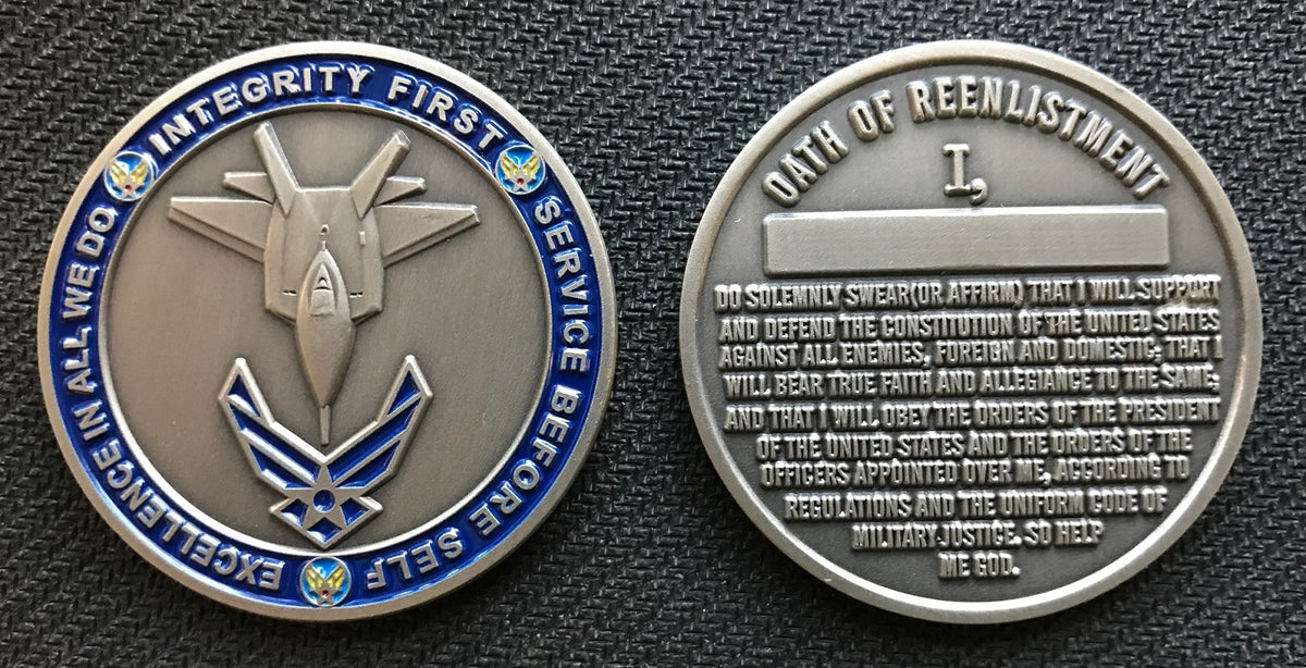 Air Force Reenlistment Coin – soscustomcoins