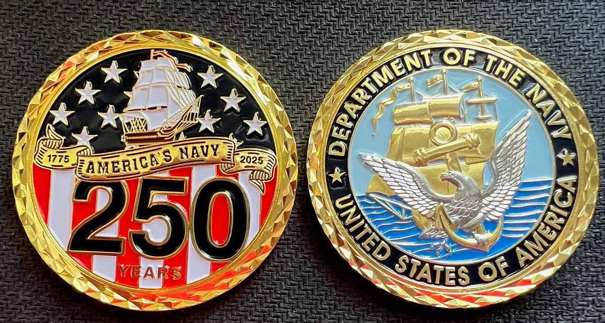 NAVY 250th ANNIVERSARY 2025 II COIN – soscustomcoins